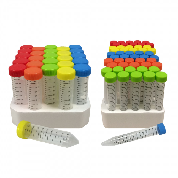 SpectraTubes™ Rainbow Capped Centrifuge Tubes, 50mL, sterile ...